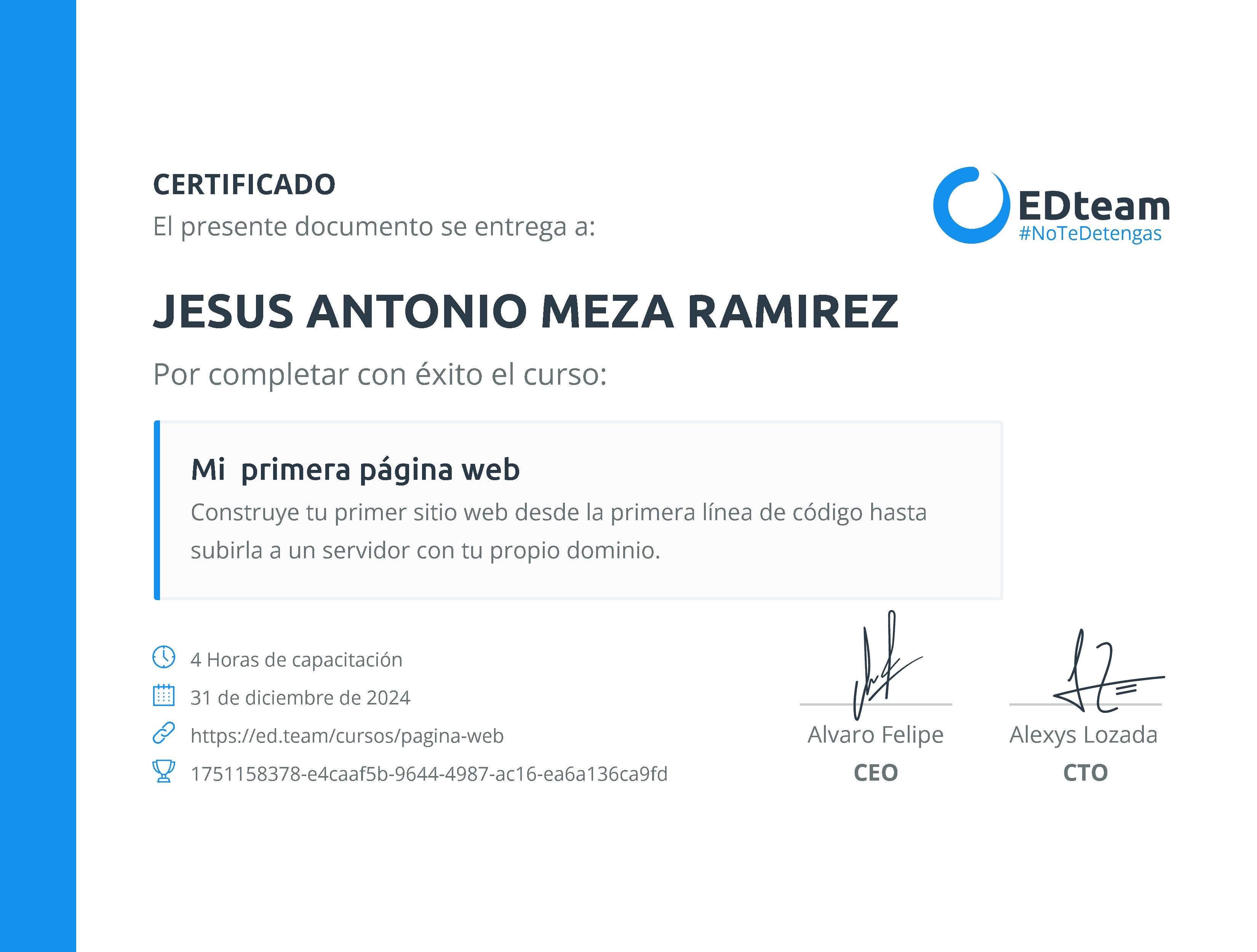 Desarrollador | Jesus Meza