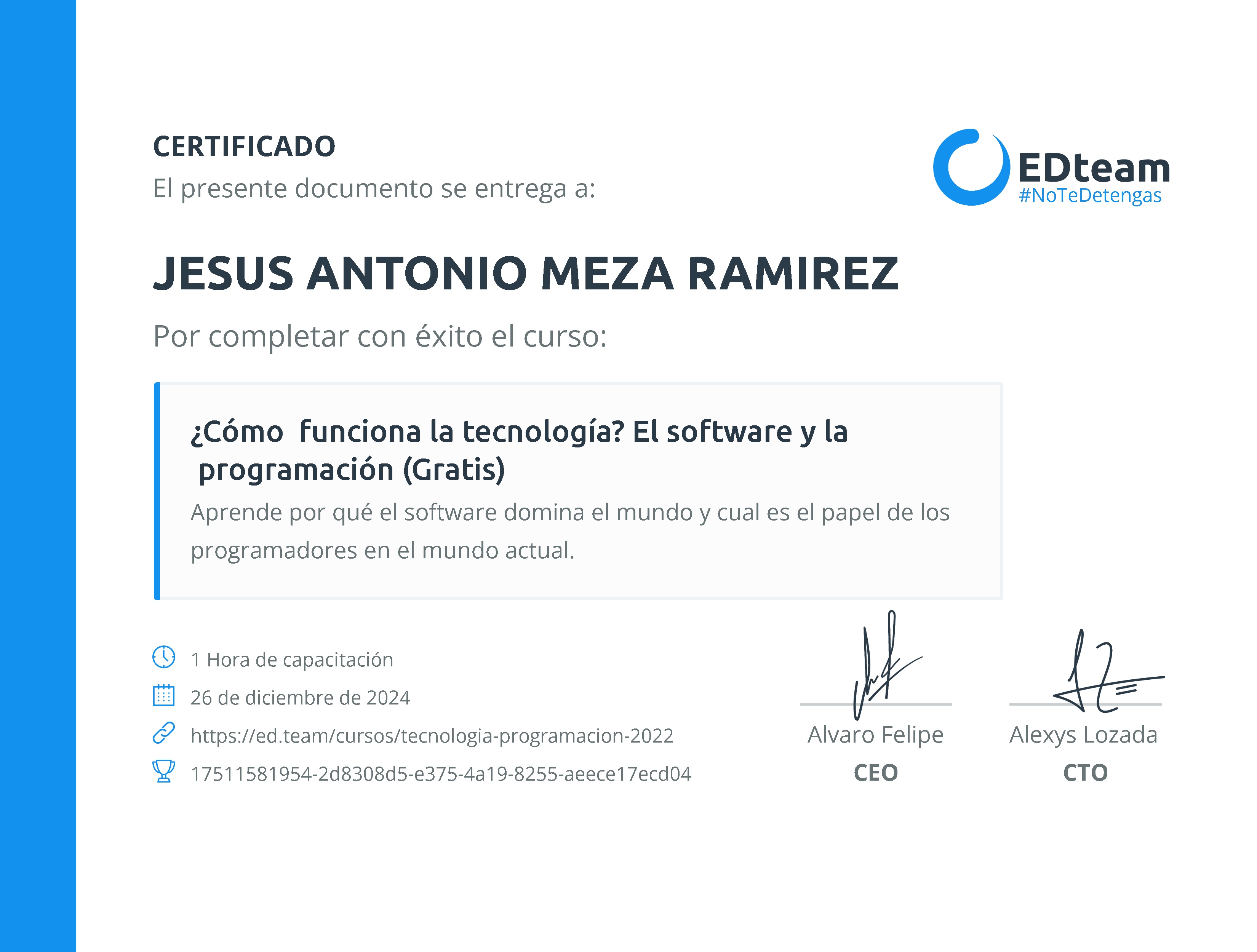 Desarrollador | Jesus Meza