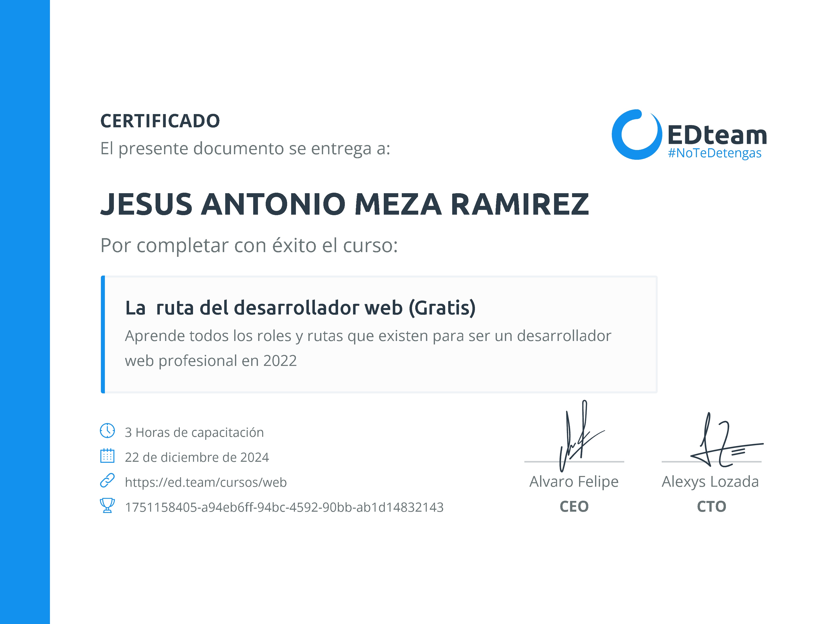 Desarrollador | Jesus Meza