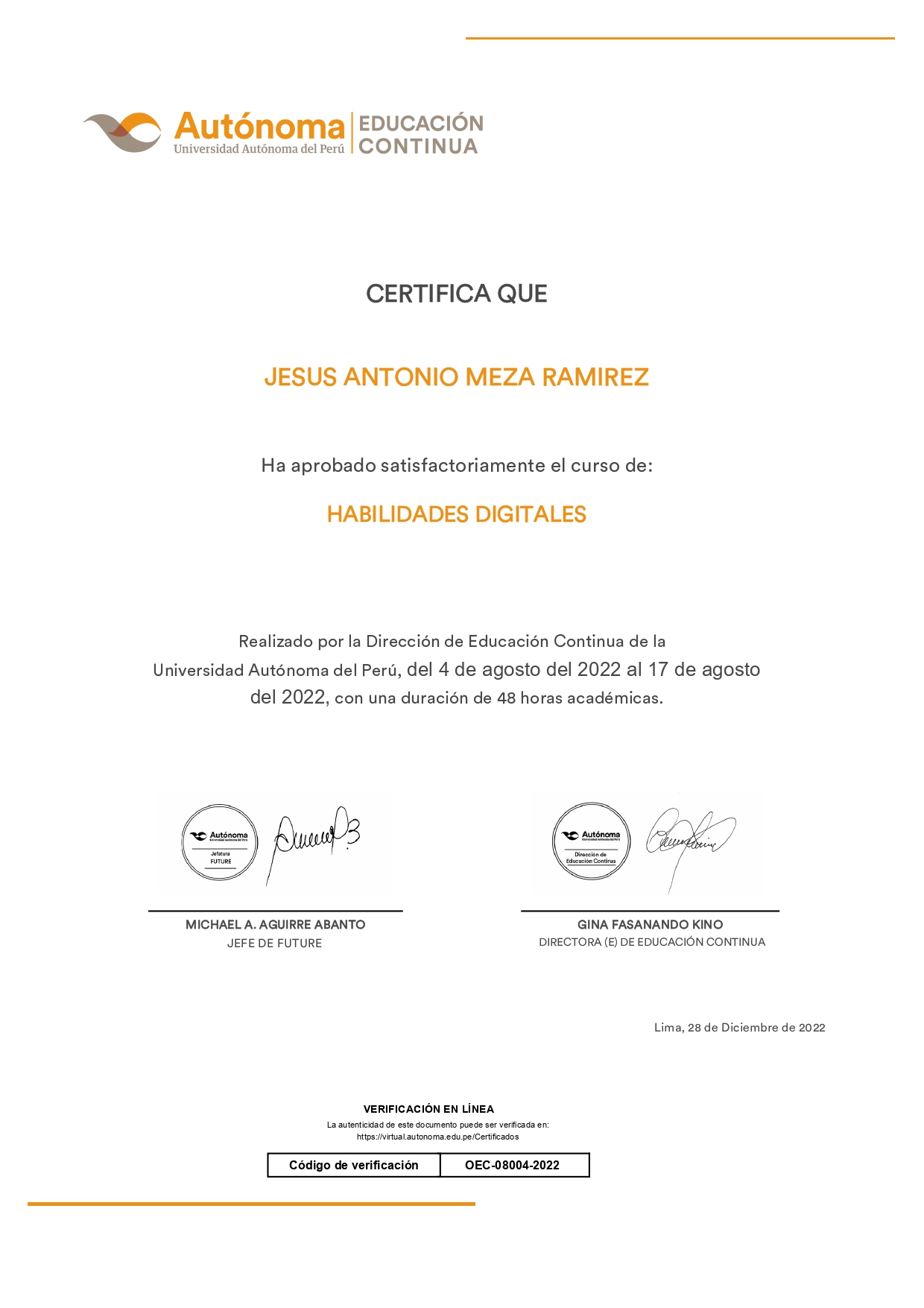 Desarrollador | Jesus Meza